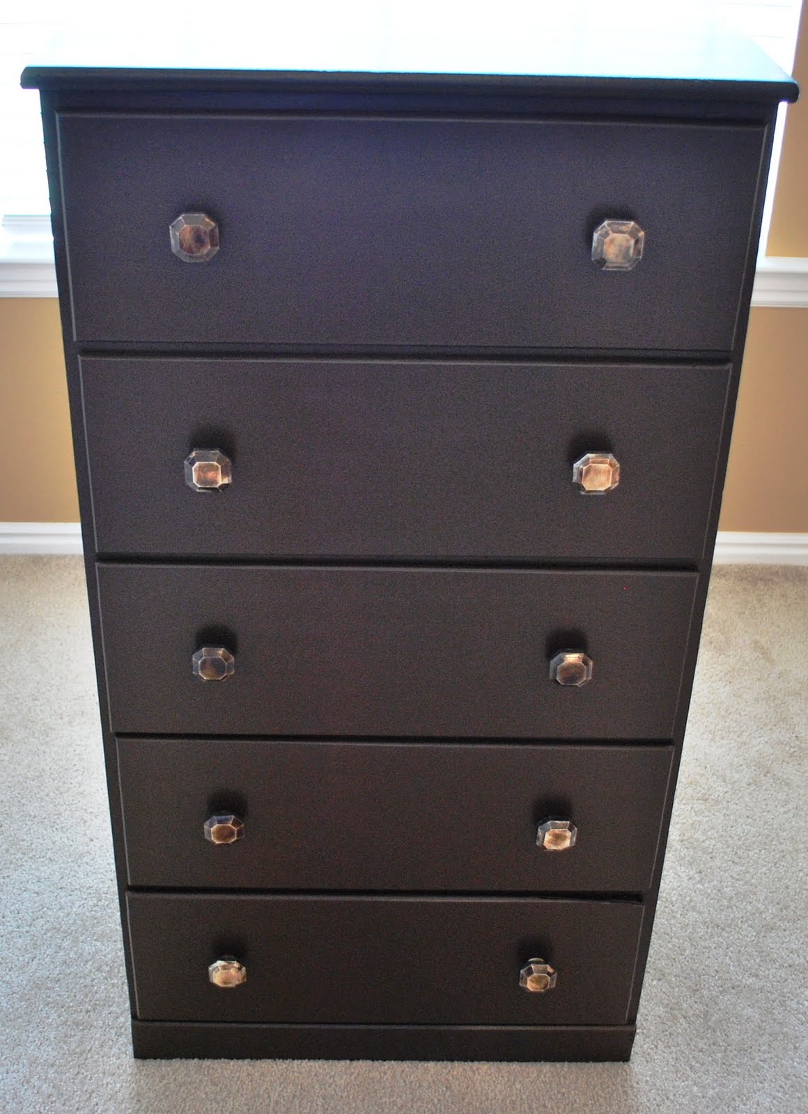B's Refurnishings: Brown Chest of Drawers - Privately Sold