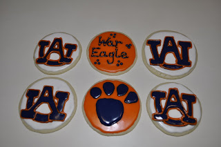 Cookies By Lindsey: Auburn Cookies for my Pappy