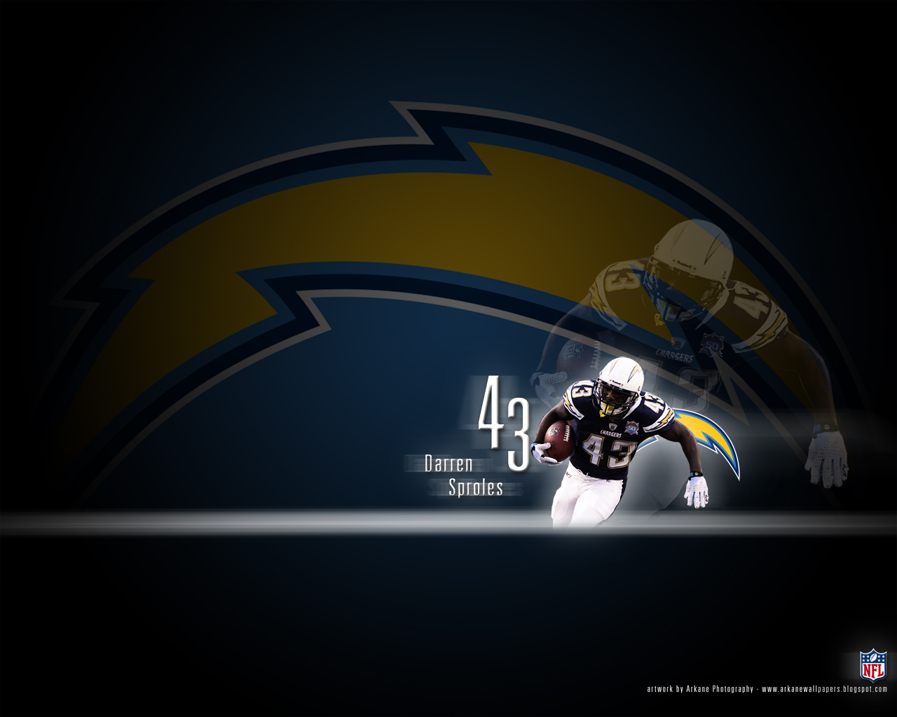 Arkane NFL Wallpapers: Darren Sproles - San Diego Chargers