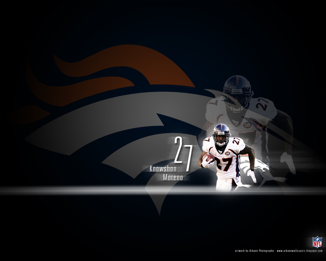 Arkane NFL Wallpapers: Knowshon Moreno - Denver Broncos