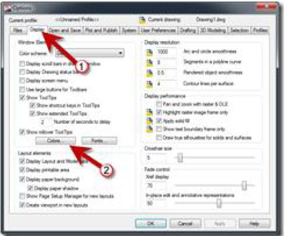 Welcome To MyCADnik: How to Change the AutoCAD Layout Background Color