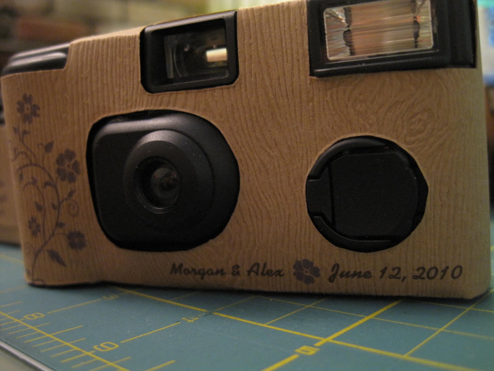Handcrafted Hitching Post: "Old School" Disposable Table Cameras