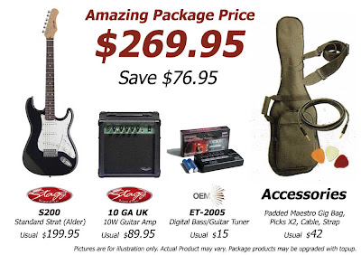 Maestro Guitars: NEW MEGA SAVER STAGG GUITAR PACKS!!!