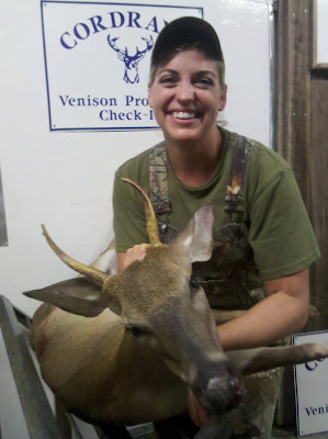 Cordray's: Lisa Collins got her first buck!