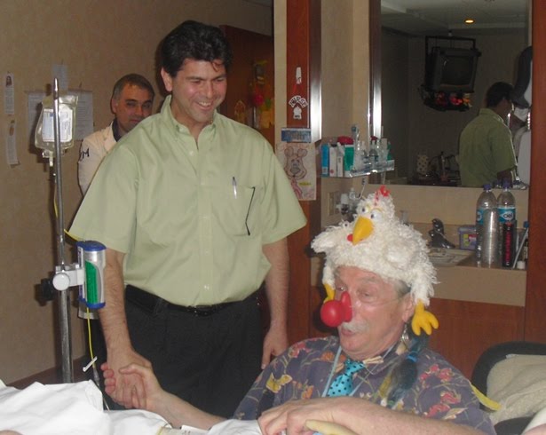 Jessica's Journey: DR. "PATCH" ADAMS VISITS JESSICA!!!