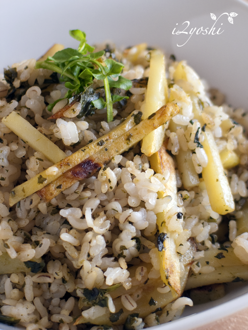 Yoshi's Veggie Kitchen: Potato & Green Tea Leaf Fried Rice