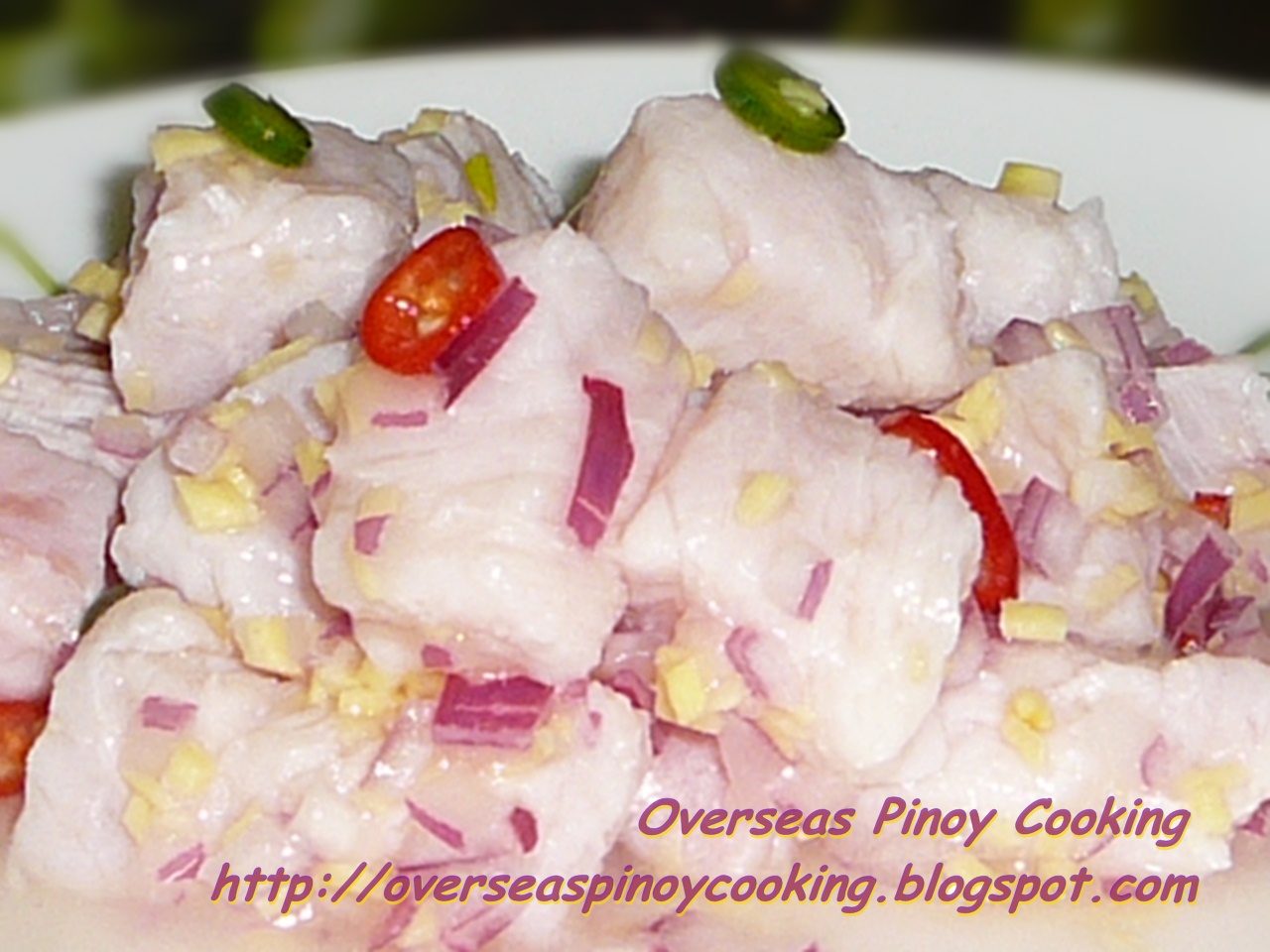 Pinoy Home Cooking and Recipes: Kinilaw na Malasugi