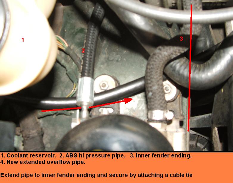RANGE ROVER WORLD : Coolant overflow pipe mod
