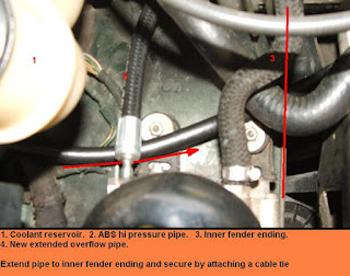 RANGE ROVER WORLD : Coolant overflow pipe mod