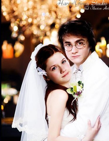 alohomora: Harry Potter and Ginny Weasley Wedding