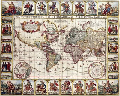World Map 17th Century | Ancient world maps
