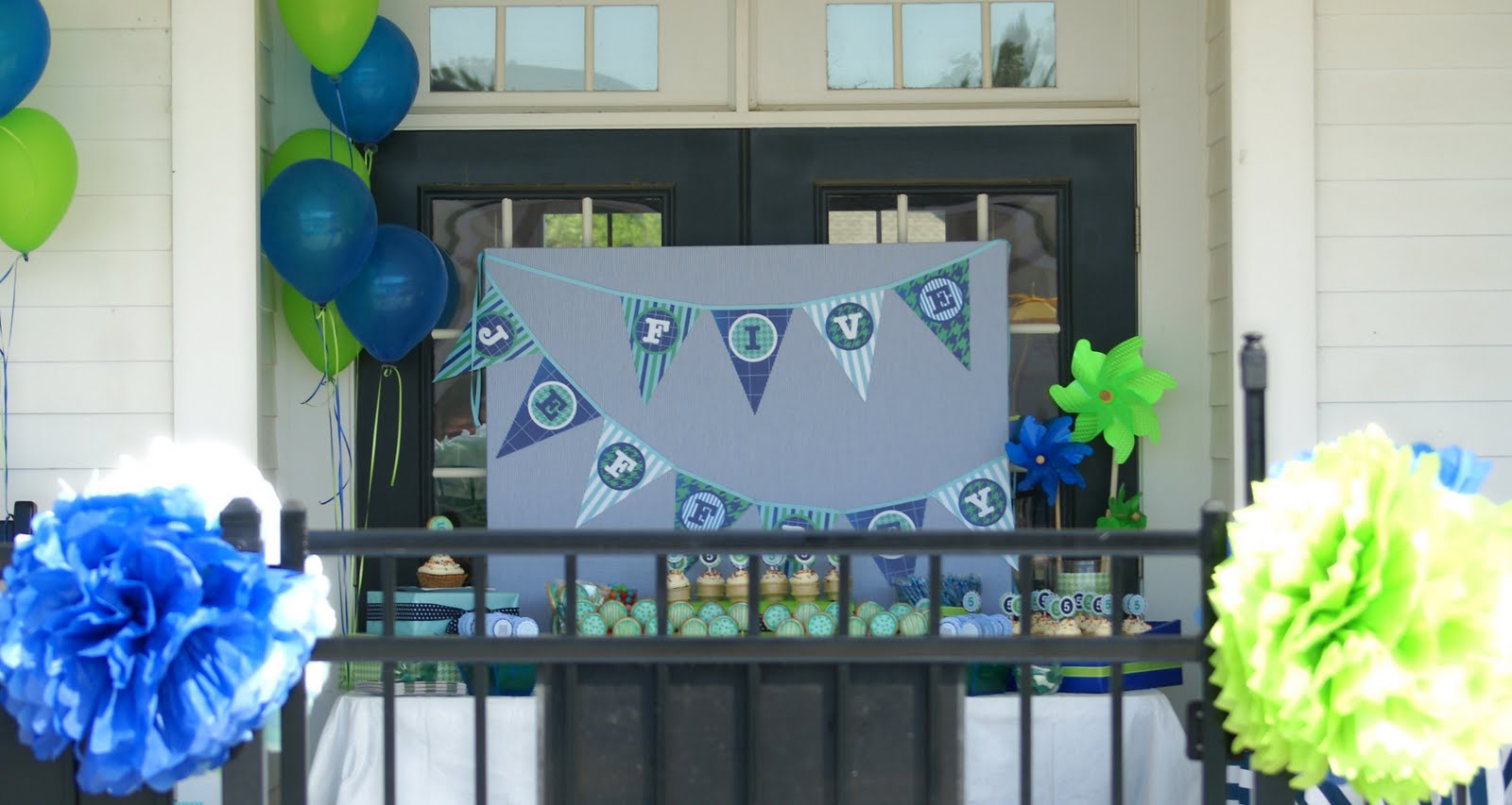 A Blue and Green Splish Splash Pool Party - Anders Ruff Custom Designs, LLC