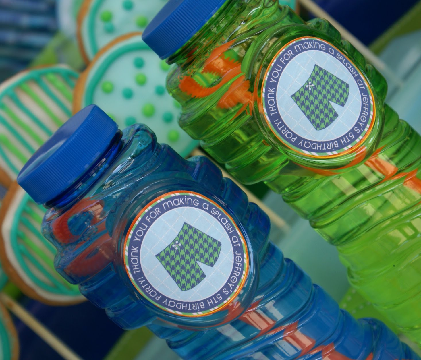 A Blue and Green Splish Splash Pool Party - Anders Ruff Custom Designs, LLC