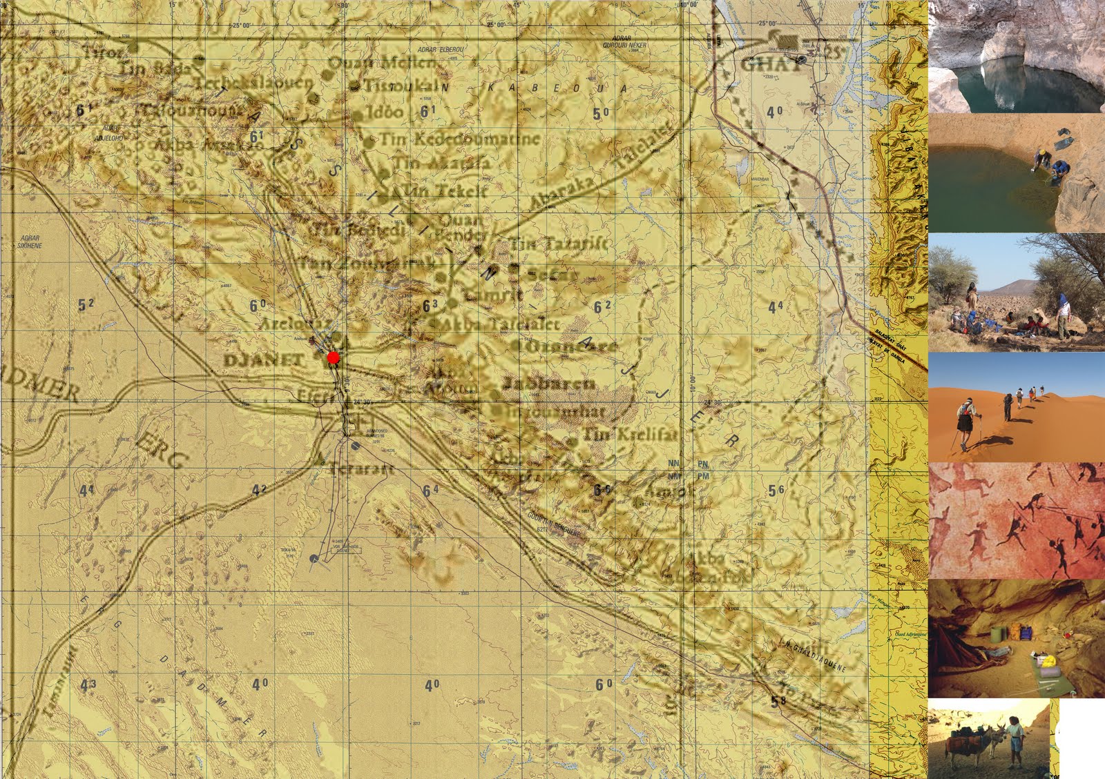 MAPS: 塔西里(Tassili)與賈奈特(Djanet)