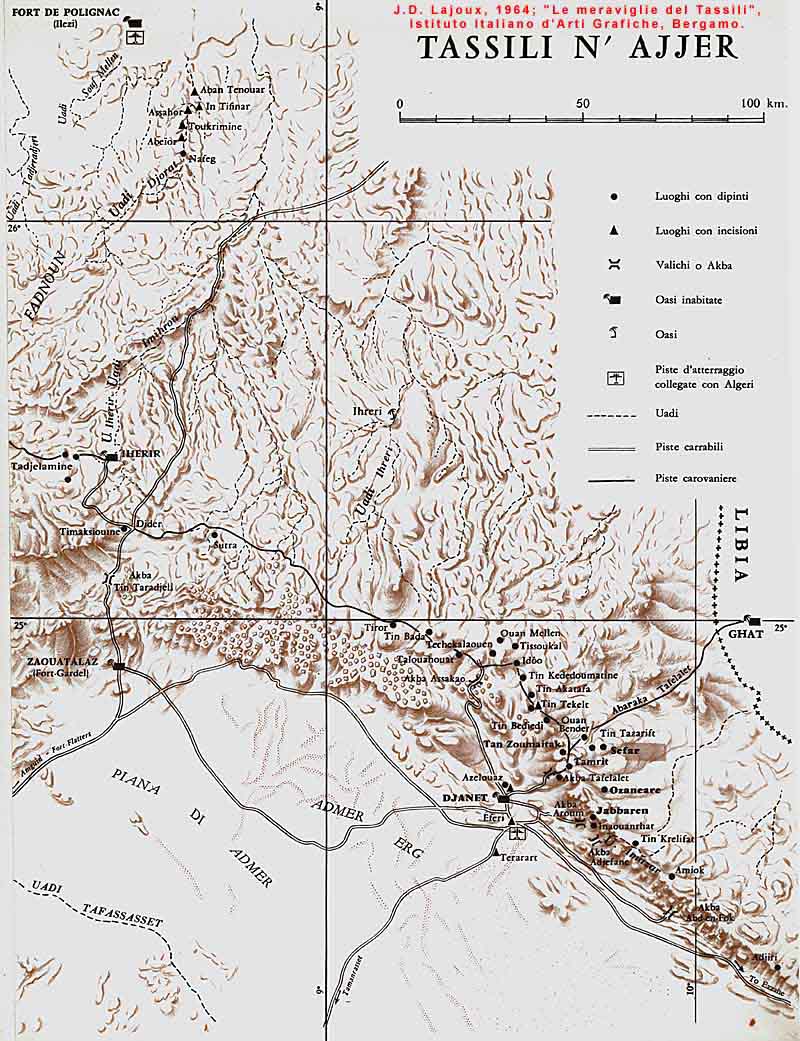 MAPS: 塔西里(Tassili)與賈奈特(Djanet)