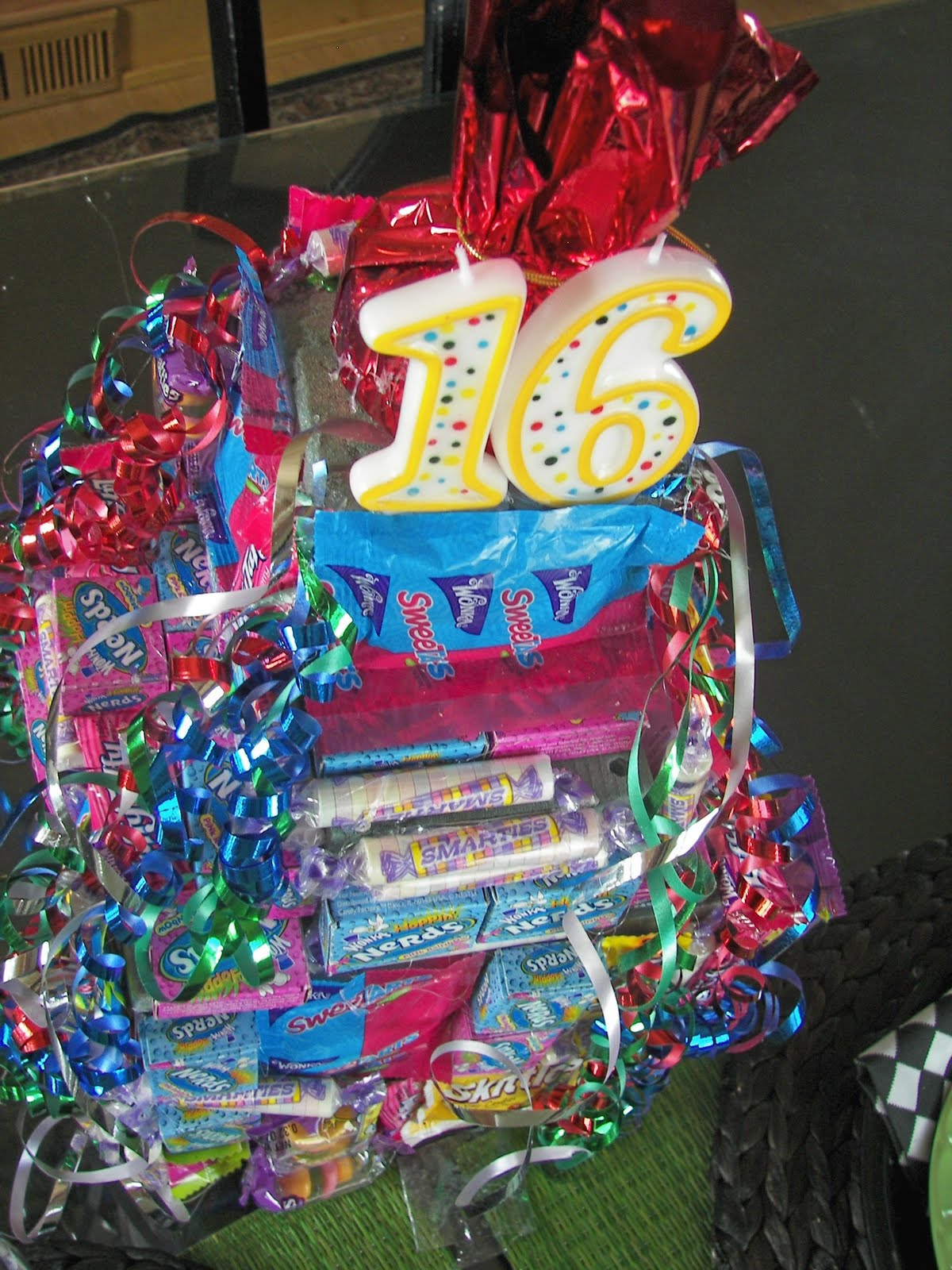 Red Couch Recipes: Sweet 16/Birthday Candy Tower