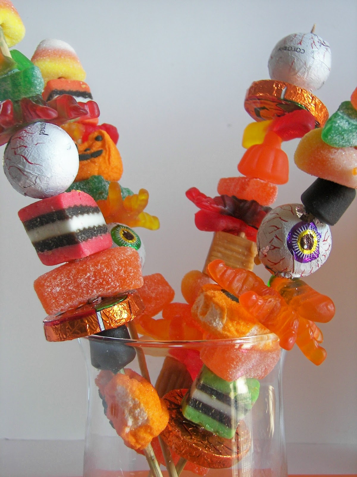 Red Couch Recipes: Halloween Candy Skewers