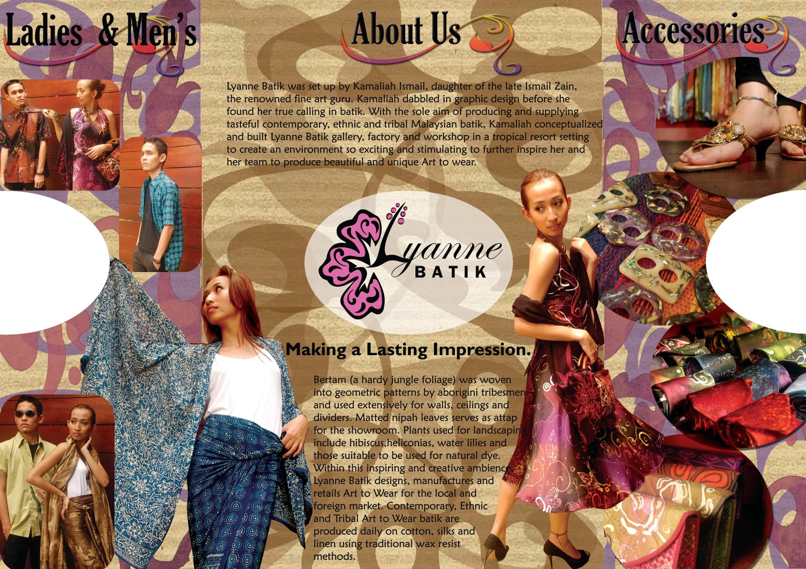 Adylla's portfolio: Lyanne's Batik company