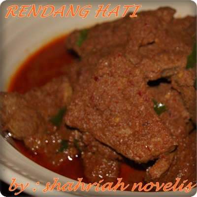 The Writer's CooKING!: RENDANG HATI