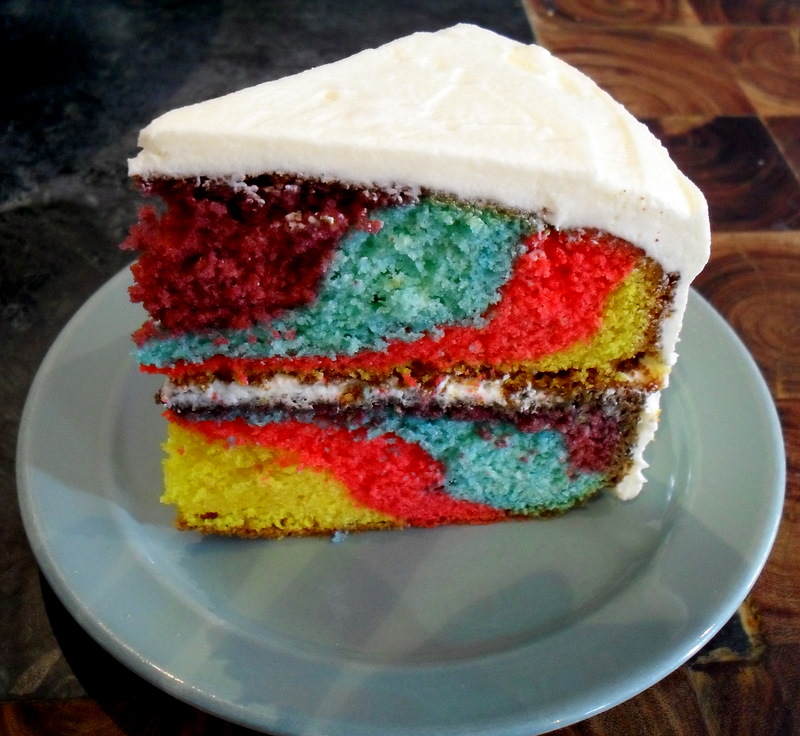 a little vintage doll: Psychedelic Cake