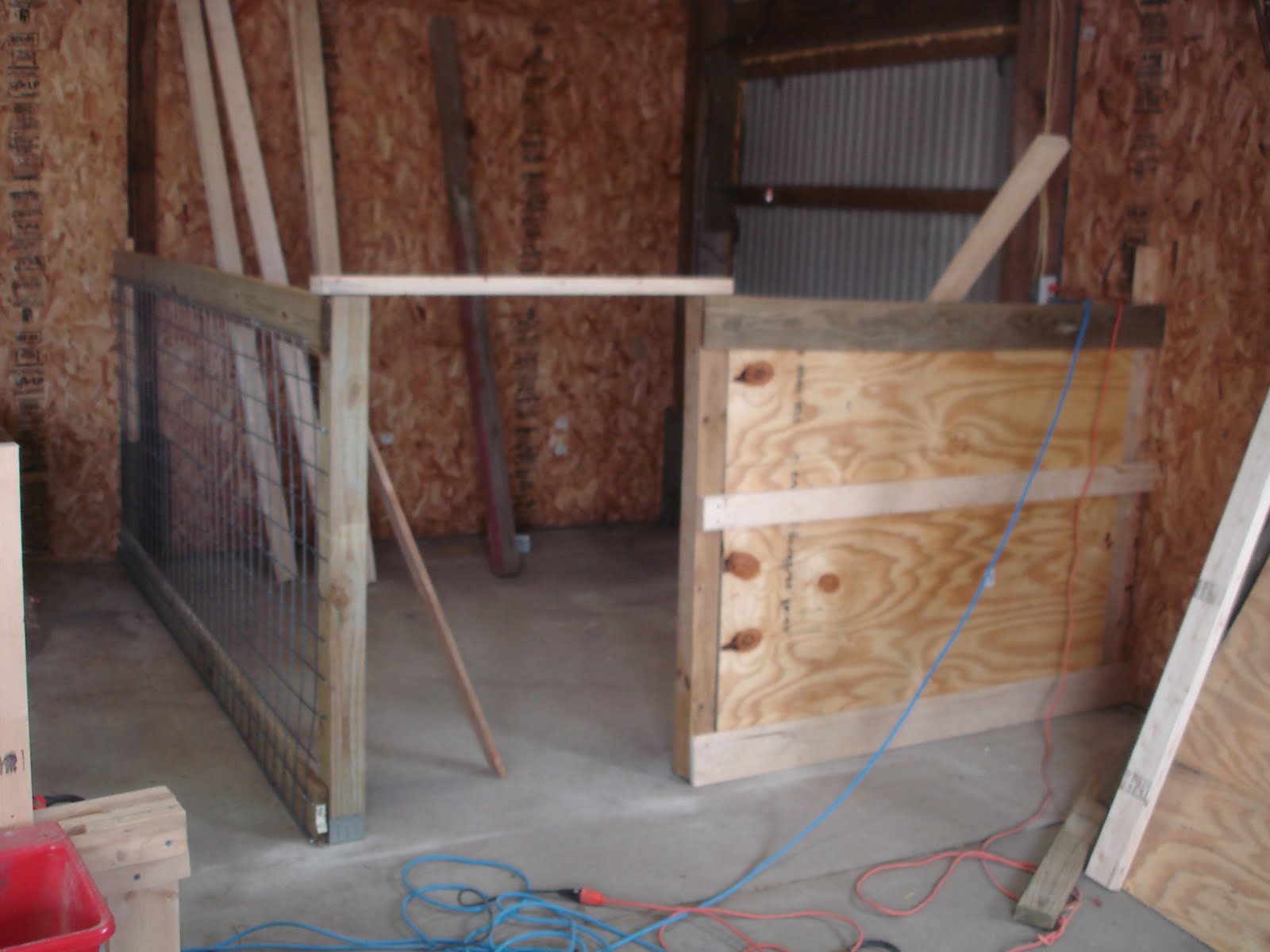 Hoosier Homesteaders: Goat Barn Pen Progress