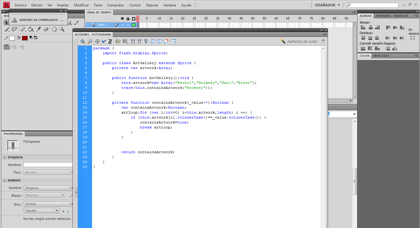 Taller Dos: Código actionscript 3.0 - Antonio Berni