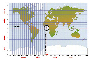 GANAS DE APRENDER: PRACTICA LAS COORDENADAS GEOGRÁFICAS