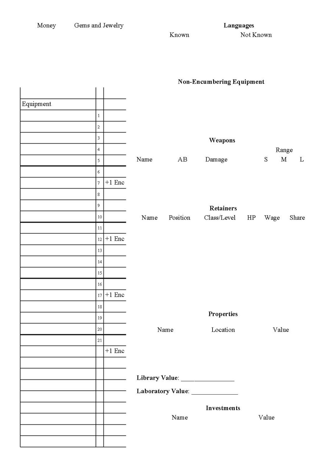 LotFP: RPG: LotFP Weird Fantasy Role-Playing Version 0.06 and New ...