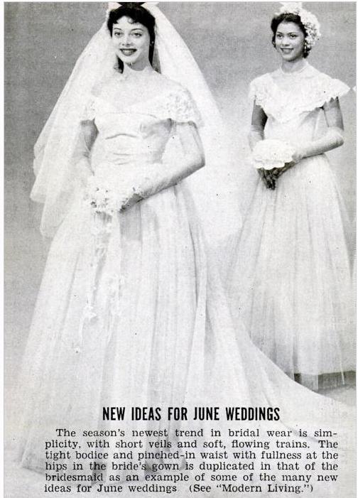 b.vikki vintage: Vintage Black Weddings: 1952 - 1954