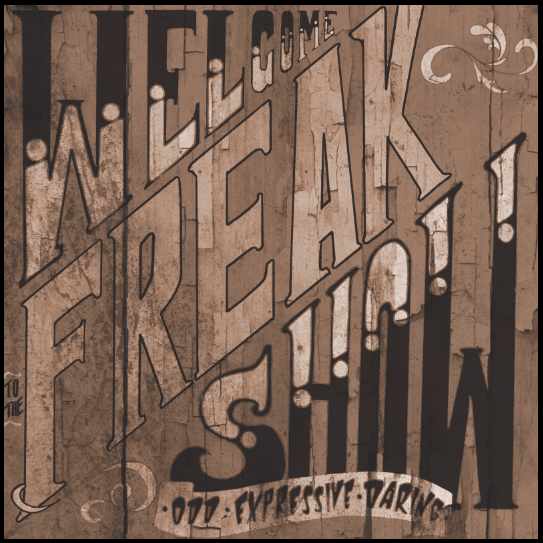 I V A N A L O N S O: Freak Show Booklet Progress: mock up layouts and ...