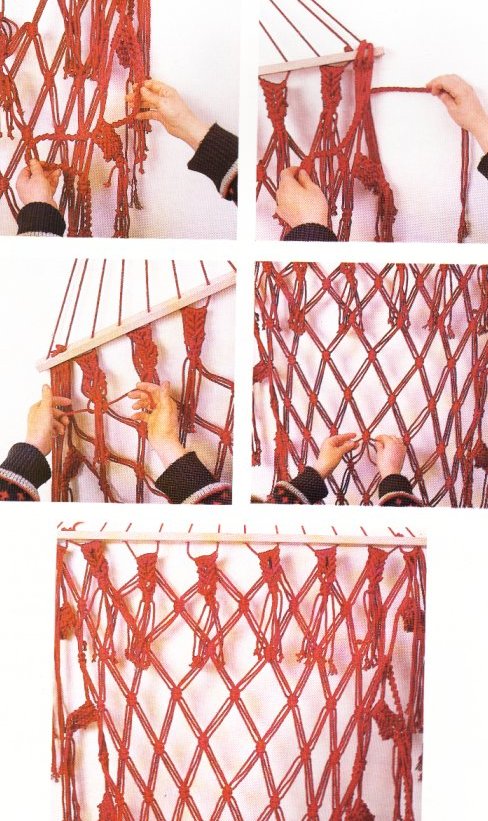 UNA TIPICA HAMACA DE MACRAME | ARTESANIAS CHACO / MACRAME