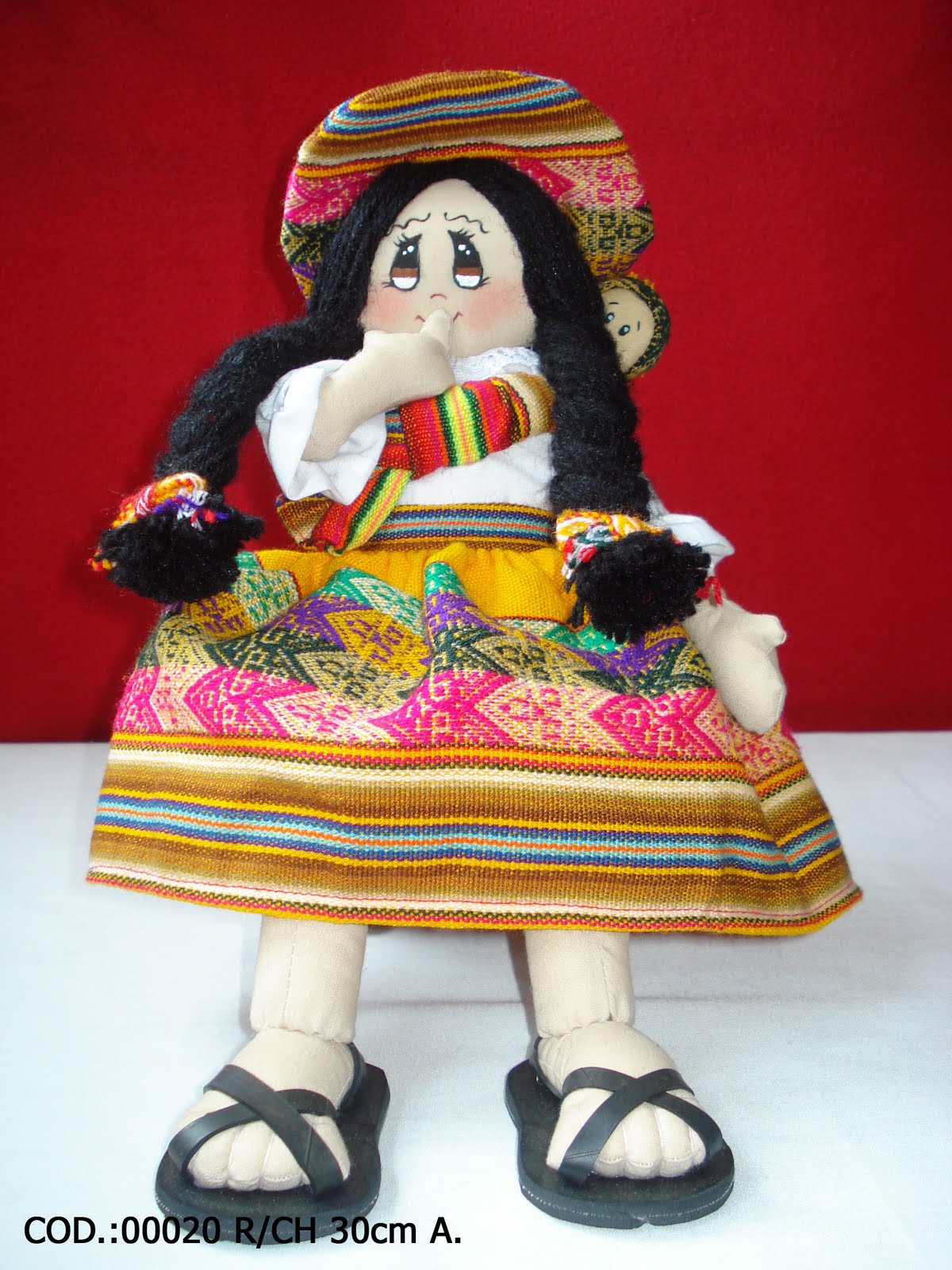 HECHO EN TELA POR VICKY: CHOLITA ROCIO CON BEBE