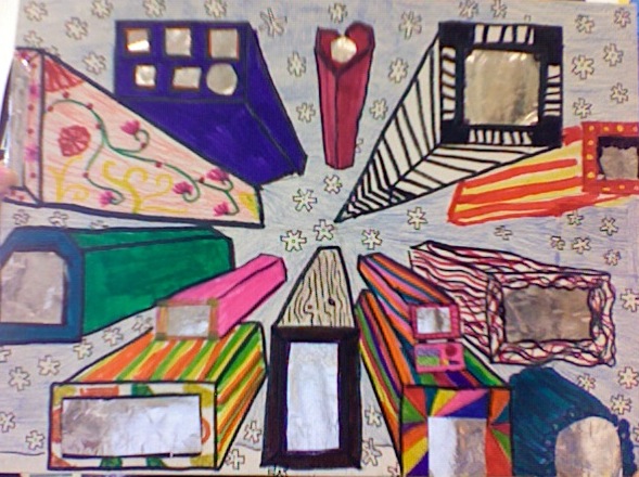 DMS ART: 6th Grade One-Point Perspective Objects