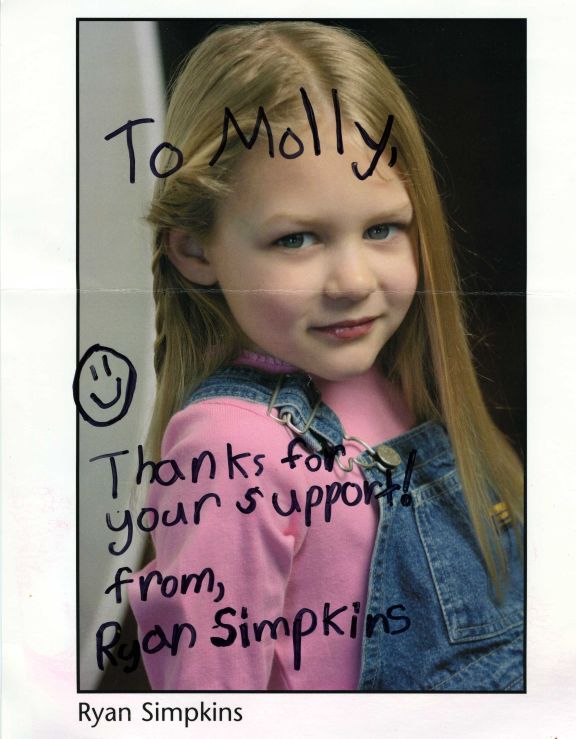 A pile of signatures: Other film actresses