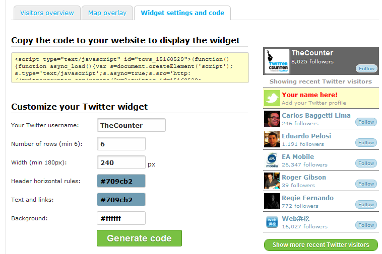 Twitter Counter Followers Widget | Tech Media Online Info