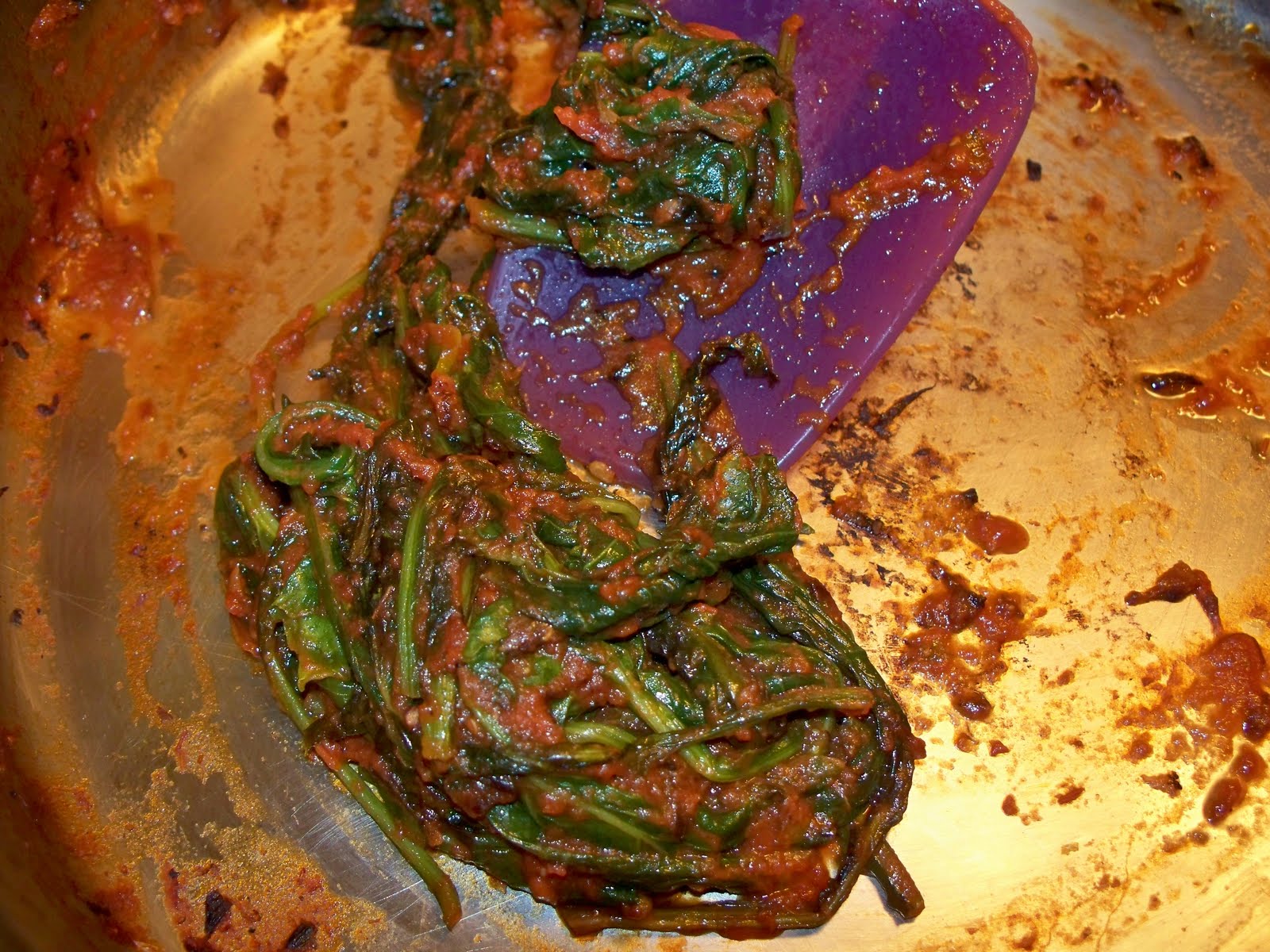 The Purple Cook: Braised Turnip Greens