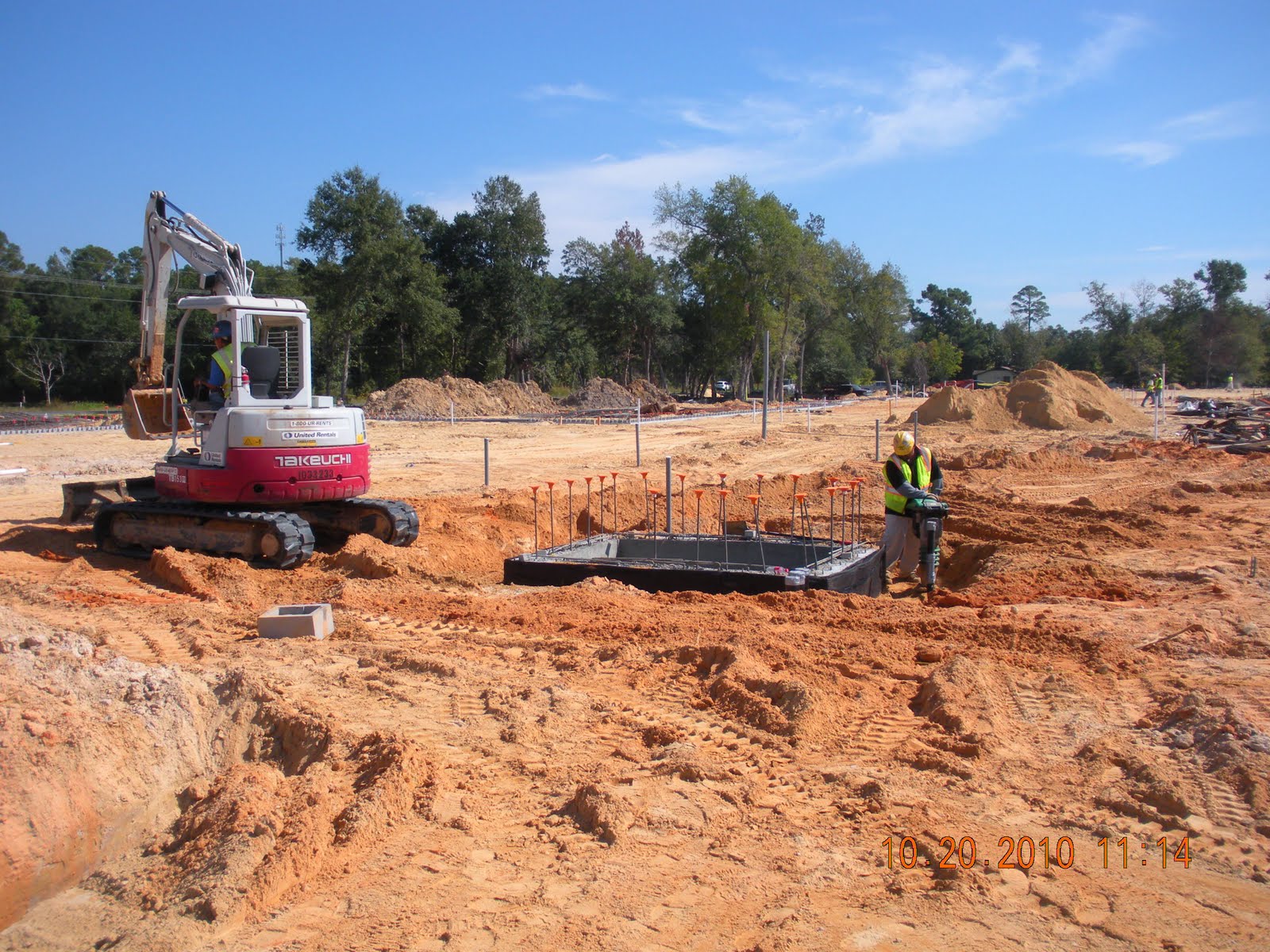 Ocean Springs High School - Concrete: Elevator Pit Backfill