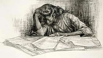 African American Artist: Charles W. White, Jr. ~ info of artist biography