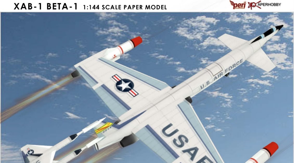 paperhobby: XAB-1 Beta-1 Atomic-Powered Bomber (1959) 1:144