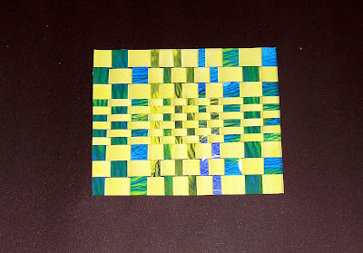 City and Guilds Patchwork and Quilting: Paper weaving.