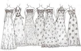 Margie's Side: gambar sketsa-sketsa gaun modern