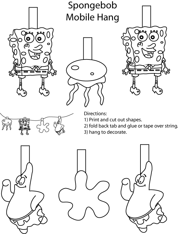 Spongebob Crafts Printables