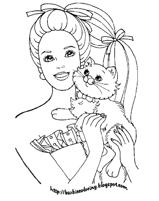 BARBIE COLORING PAGES: BARBIE TO COLOR