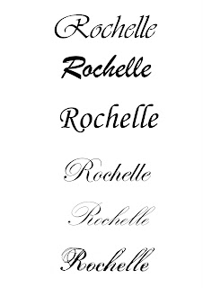 Aisha's Media: FONTS FOR ROCHELLE