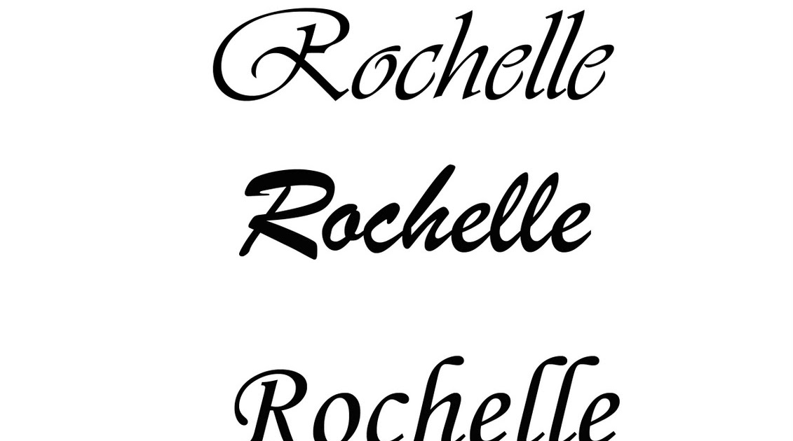 Aisha's Media: FONTS FOR ROCHELLE