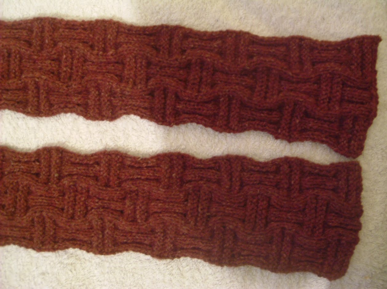Stitch In Time: Double Basket Weave Scarf