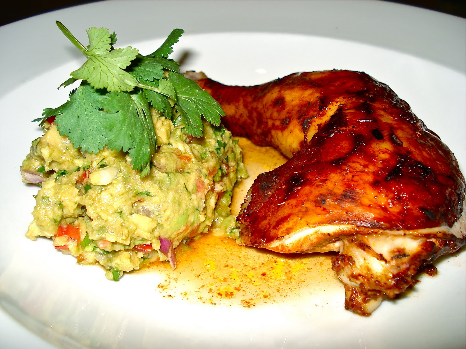 Behind The Burners: POLLO ADOBADO CON AGUACATE