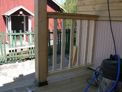 Unelman rakentaminen: Terassin laudoitus ja kaiteet