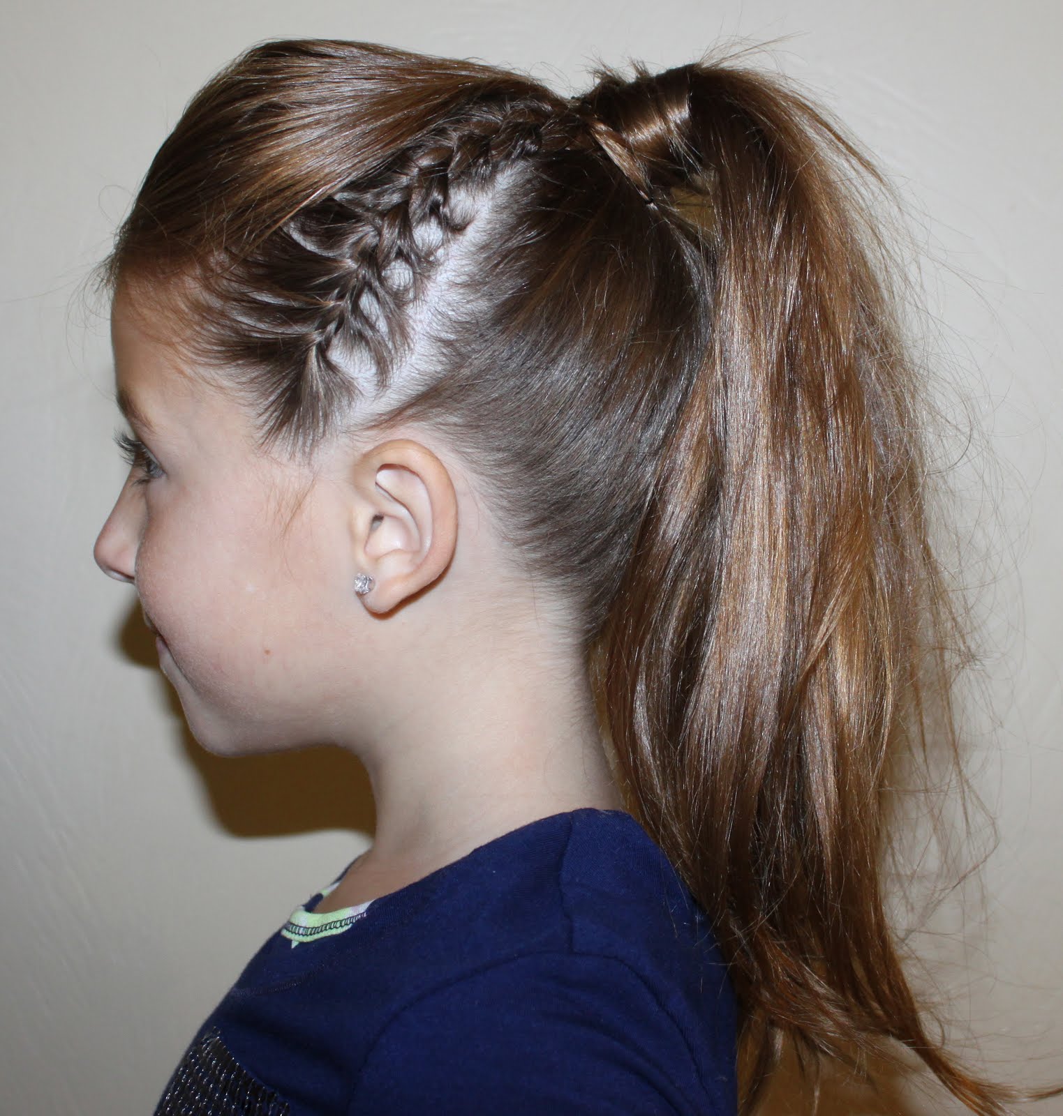 Hairstyles for Girls.. The Wright Hair: Poof, Braids, and into Ponytail
