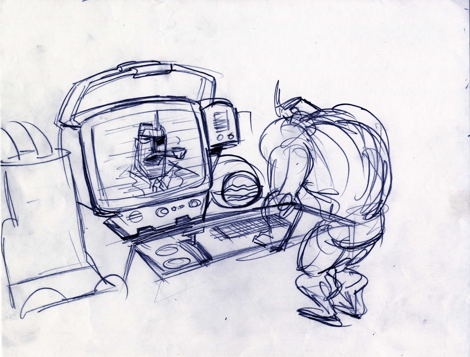 JIM SMITH CARTOONS: Ripping Friends drawings